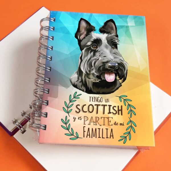 Libreta A6 de perro Scottish Terrier 15.50 x 11.50 cm - Qala Diseño